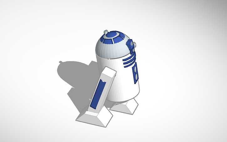 3D design R2D2 3D - Tinkercad