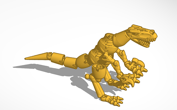 3D design dinozaur - Tinkercad