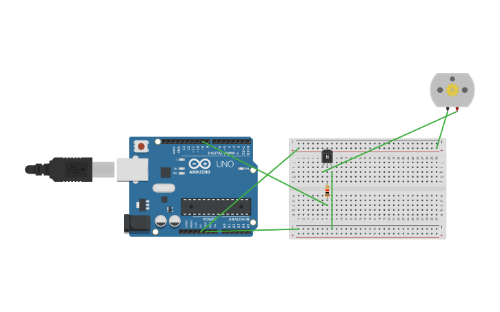 Circuit Design Dc Motor 2 Tinkercad