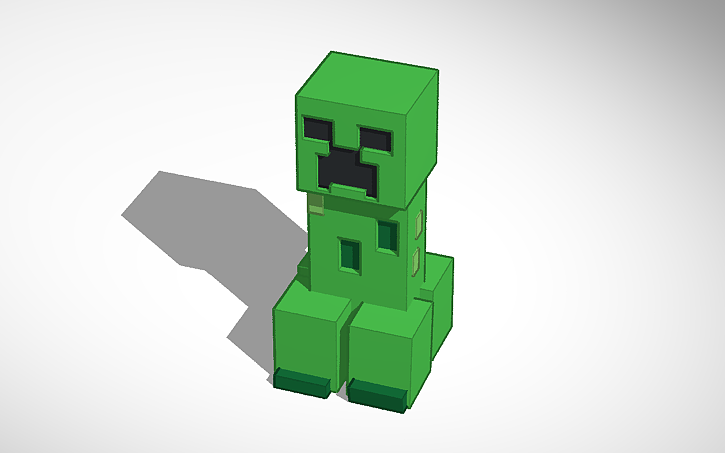 3D design Minecraft creeper | Tinkercad