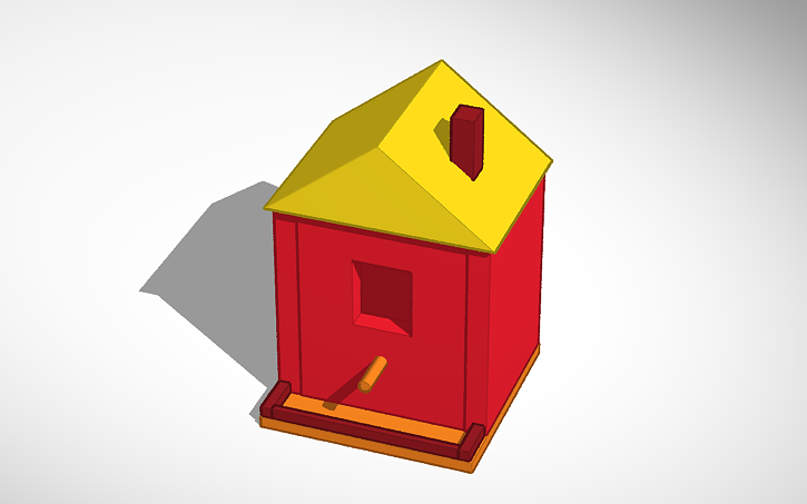 3d Design Bird House Tinkercad