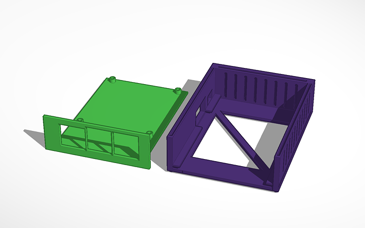 3D design Raspberry Pi Stacking Case (Case Only) - Tinkercad