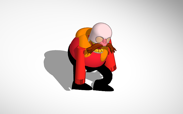 3D design eggman.EXE version FNF - Tinkercad