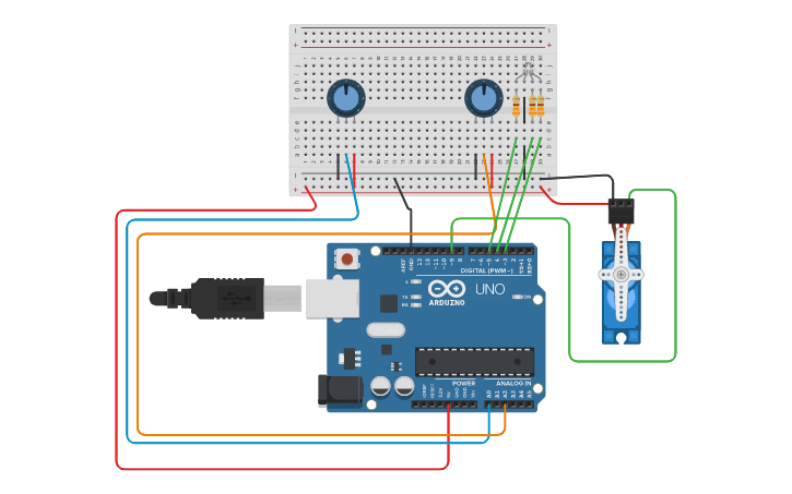 Circuit design Standard Watering System - Tinkercad