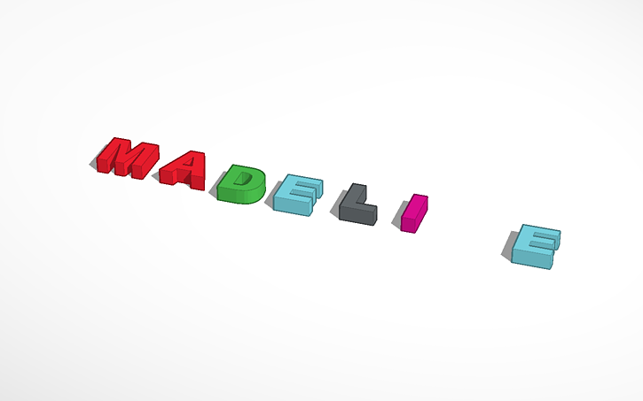 3D design madeline demo - Tinkercad