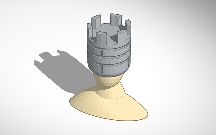 3D design Rook - Mannequin #Chess | Tinkercad