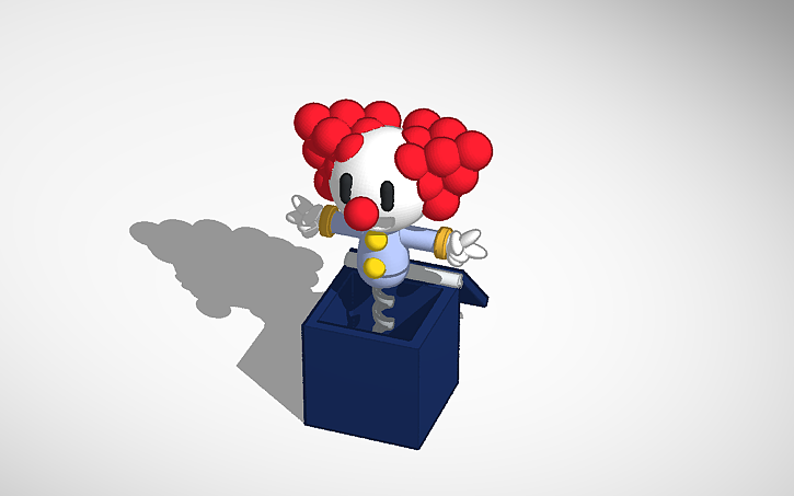 3D design A Clown In a Box - Tinkercad