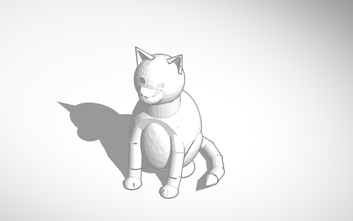 3D design Kitty cat - Tinkercad