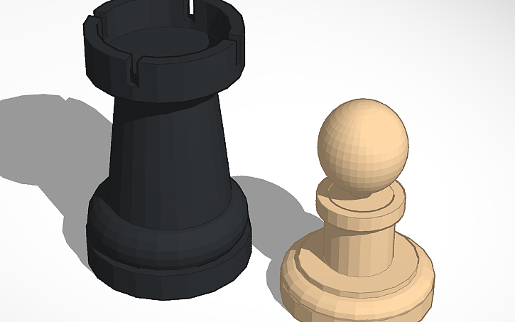 3D design Chess - Tinkercad