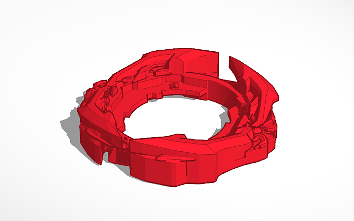 3D design Beyblade db Achilles base - Tinkercad