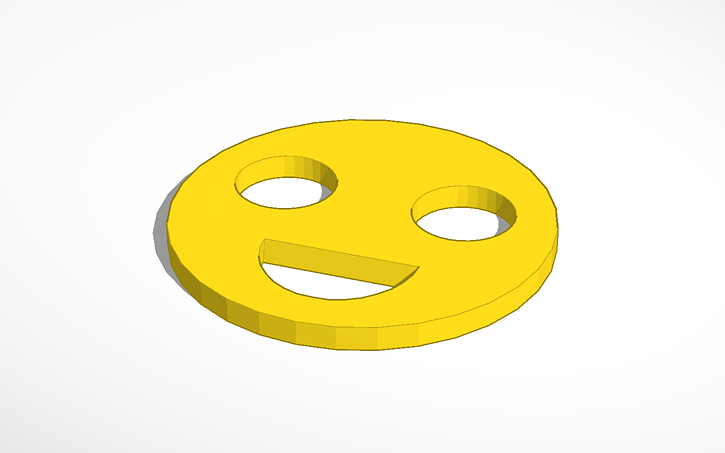 3D design Smile Face - Tinkercad