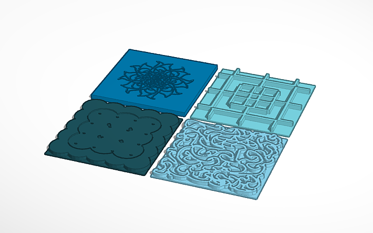 3D design coasters - Tinkercad