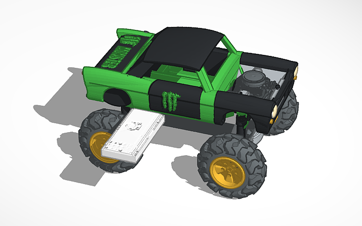 3D design Monster Truck - Tinkercad
