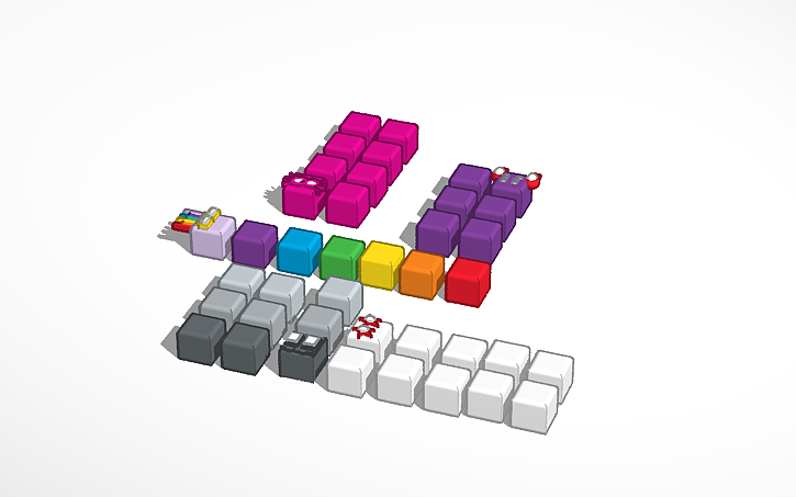 3D design numberblocks blocks | Tinkercad