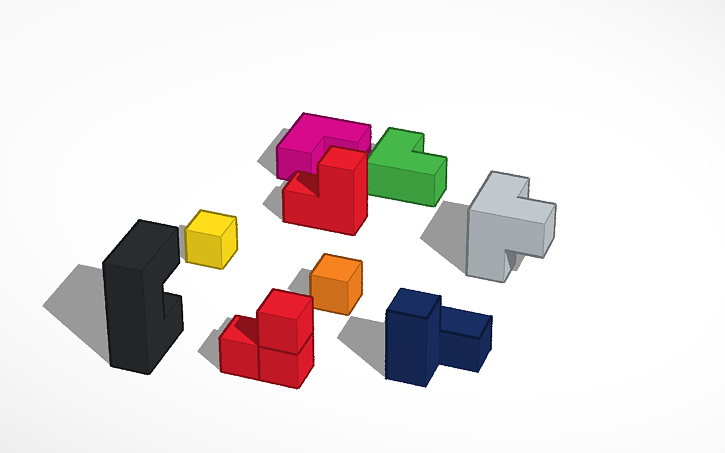 3D design puzzel - Tinkercad