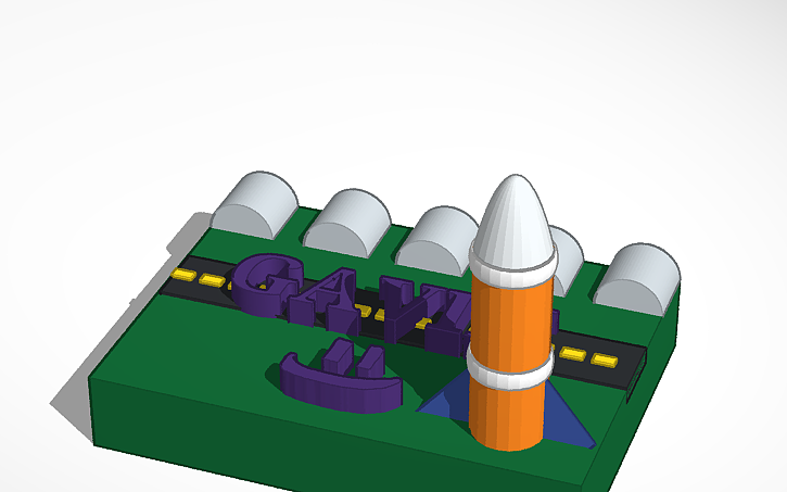 3D design Name Tag - Tinkercad