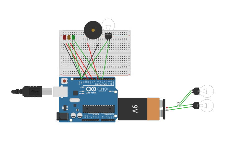 Circuit Design Street Light Tinkercad
