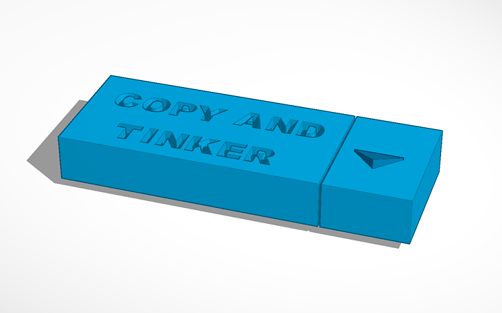 3D design Copy and Tinker Button - Tinkercad