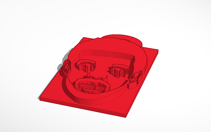 3D design drake face key chain | Tinkercad