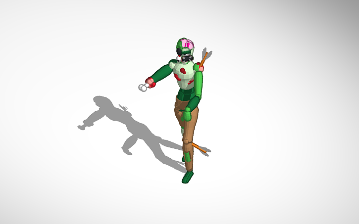 3D design Zombie - Tinkercad