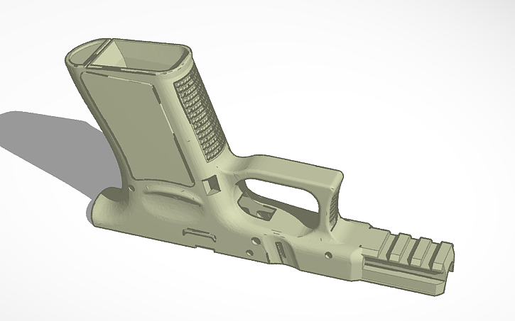3D design Glock 19 Frame g3 - Tinkercad