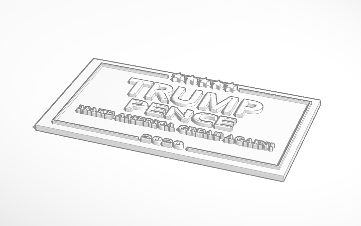 3D design Trump - Tinkercad