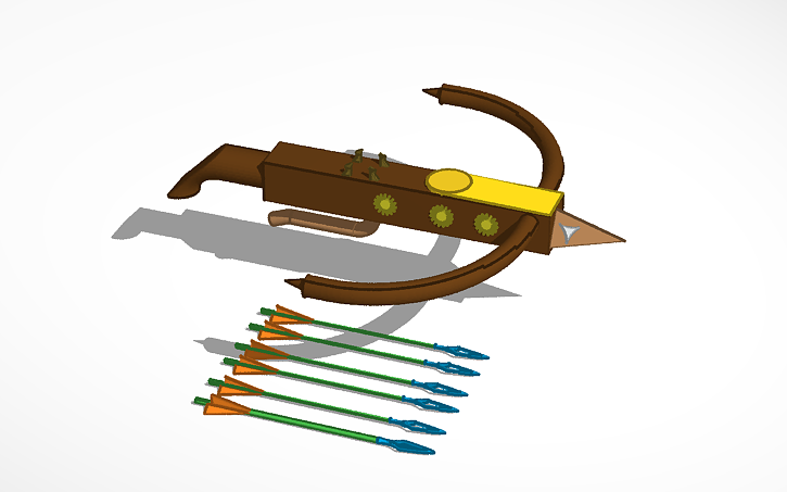 3D design Cross Bow - Tinkercad