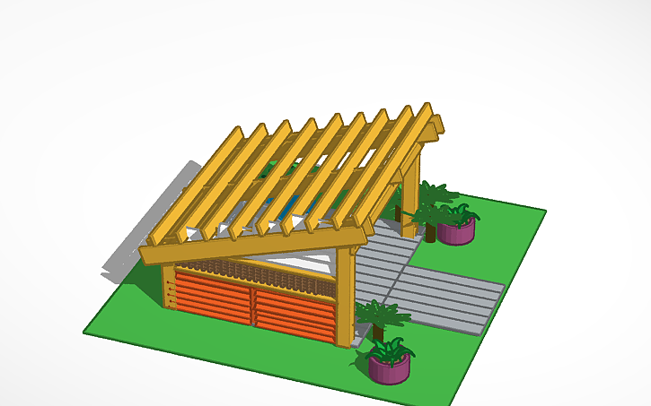 3D design BackYard Gazebo - Tinkercad