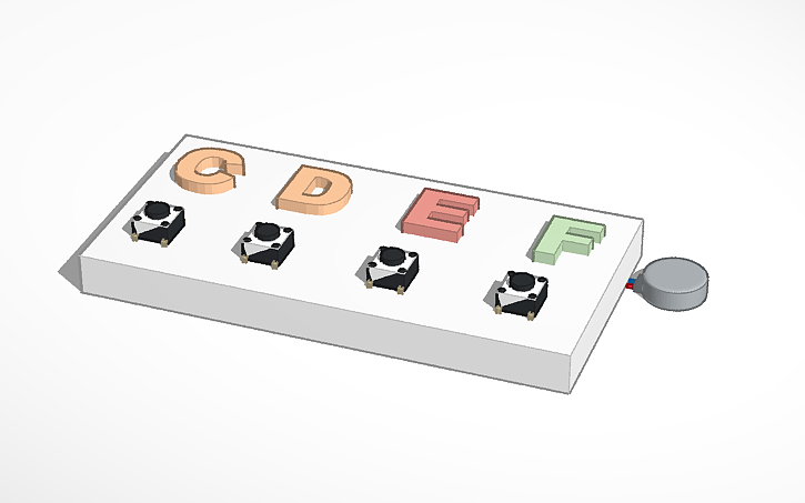 3d Design Arduino Piano Tinkercad