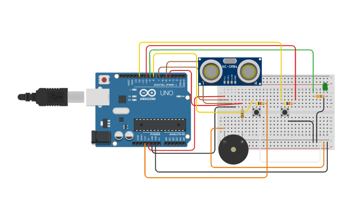 Circuit design Alarm With Password | Tinkercad
