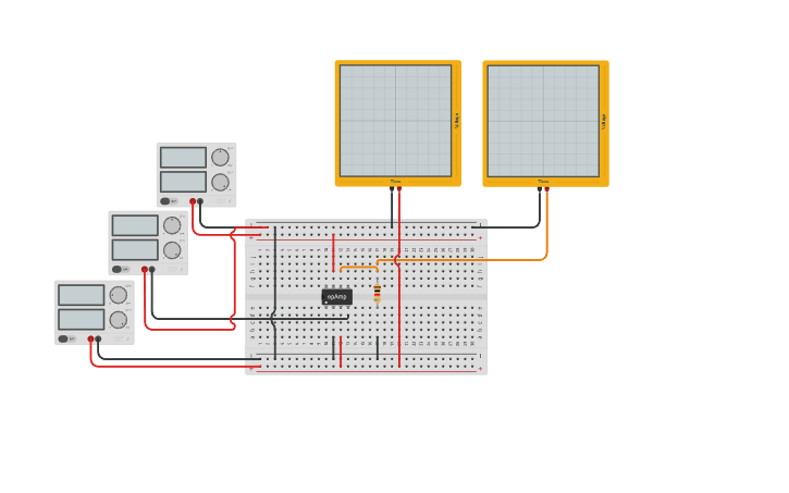 Circuit design OPEN LOOP-NON INVERTING Op-Amp_Hanna Malika - Tinkercad