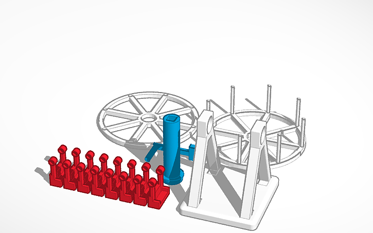 3D design Ferris wheel (printable) - Tinkercad