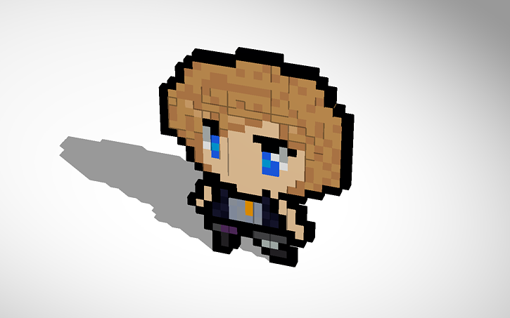 3D design Life is Strange Kate Pixel Art - Tinkercad