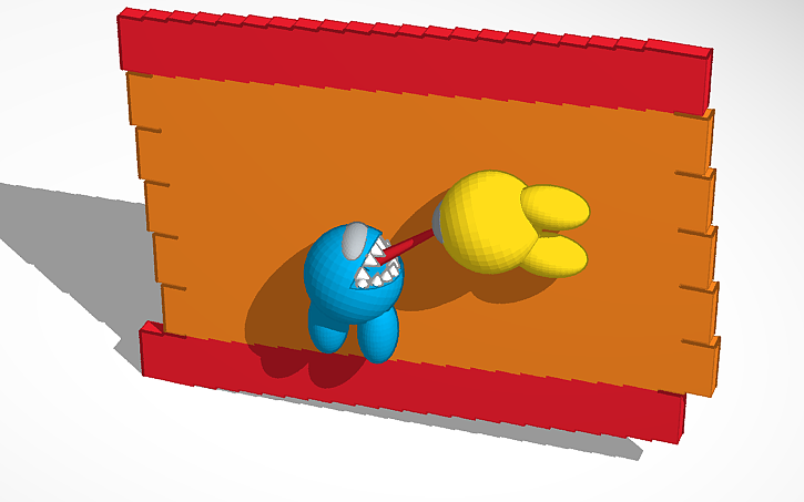 3D design amung us alien tongue kill | Tinkercad