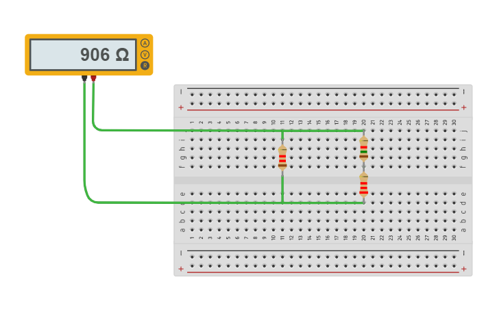 Circuit Design Series Parallel Connection Tinkercad