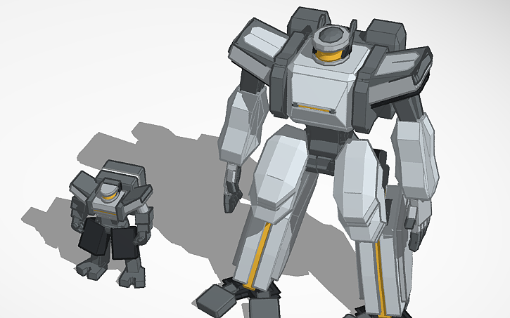 3D design Mech Comparison - Tinkercad