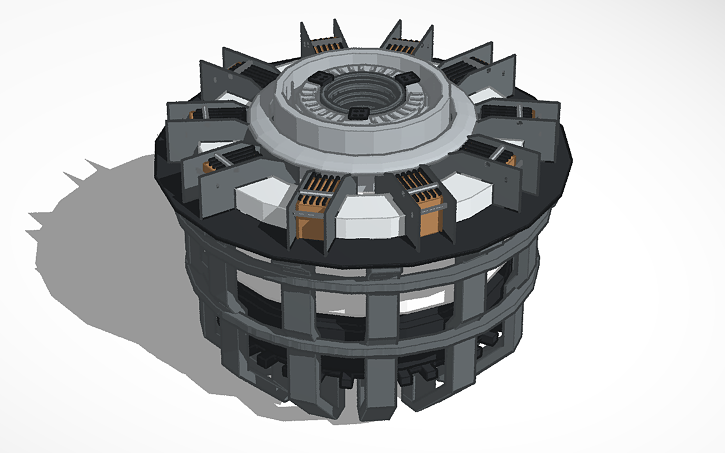 3D design STARK Arc Reactor MK1 - Tinkercad