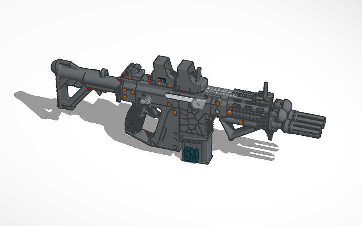 3D design gun - Tinkercad