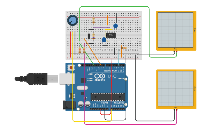Circuit design PRÁTICA 04 - EP_1 - Tinkercad