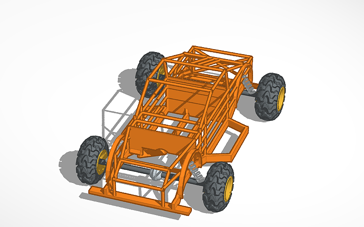 3D design Tubular Chassis - Tinkercad