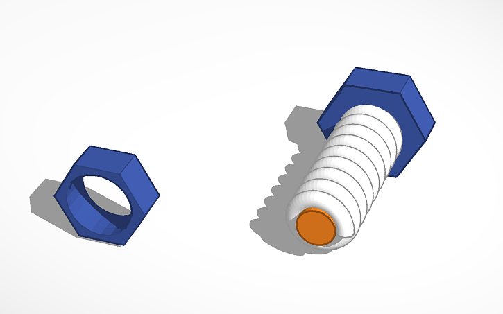 3D design Bolt - Tinkercad