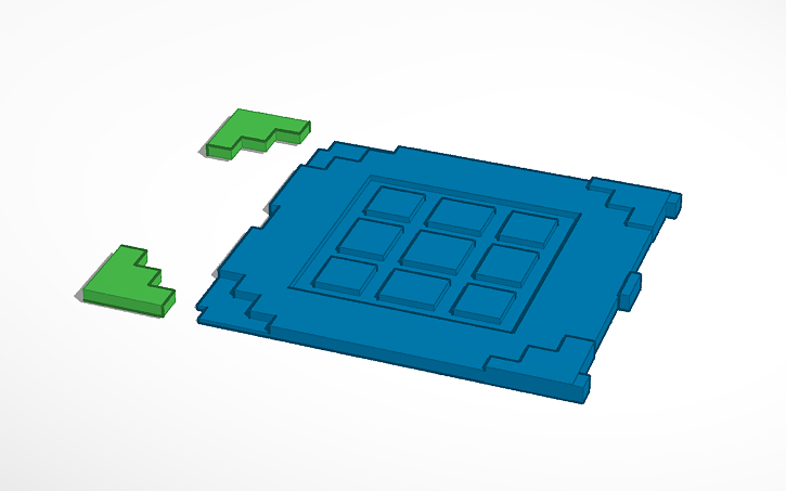 3D design Minecraft crafting table LID | Tinkercad
