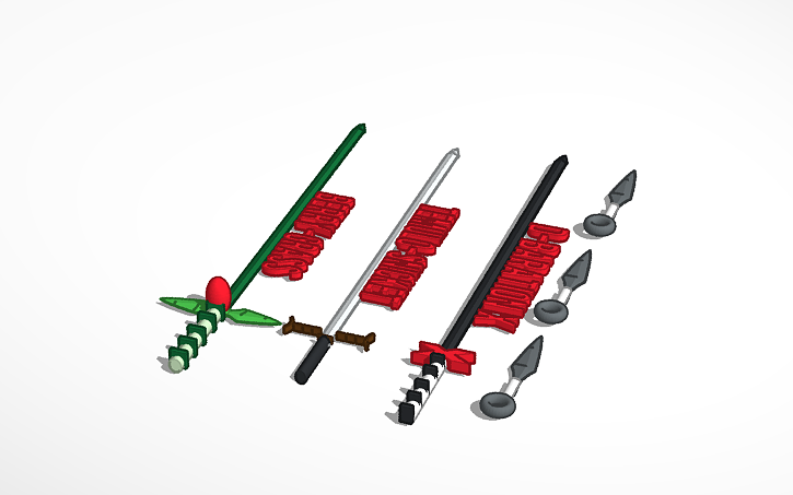 3D design Swords - Tinkercad