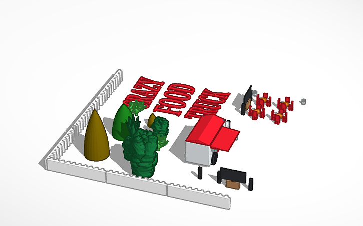 3D design Food Truck - Tinkercad