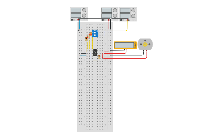 Circuit design Conversor DA - Tinkercad