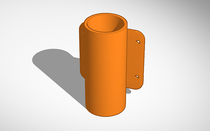 3D design Fishing rod holder - Tinkercad