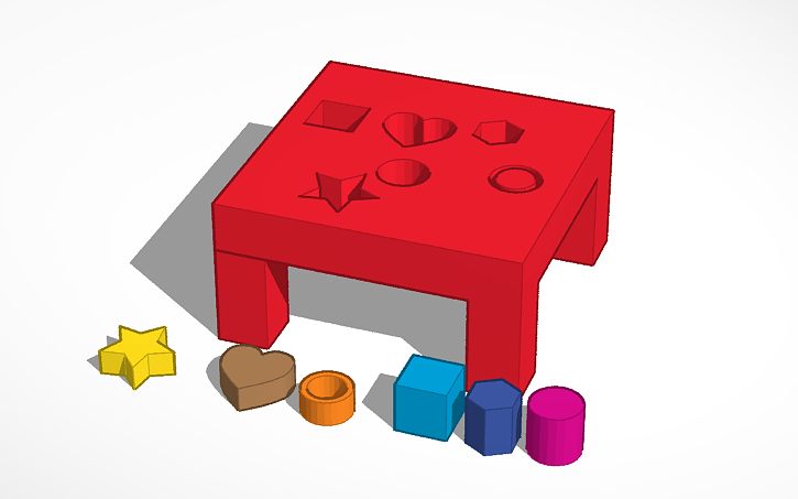 3D design shapes table | Tinkercad