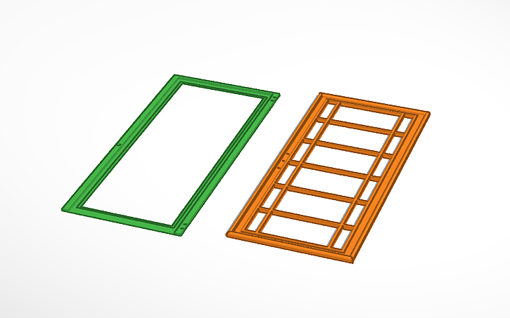 3D design PRINT: DOOR- THICK ACRYLIC - Tinkercad