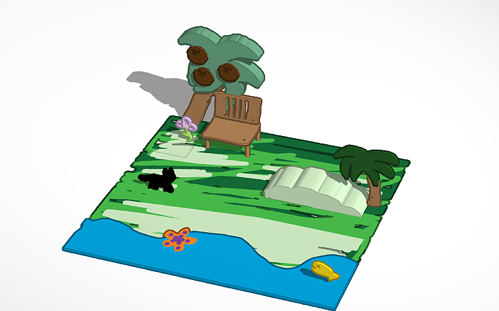 3D design Scribble beach | Tinkercad