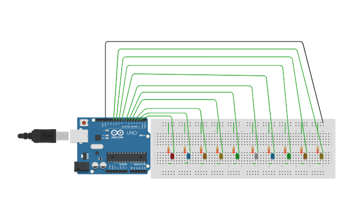 Circuit design actividad 3 | Tinkercad